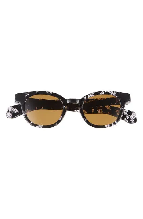 Eyebobs Total Wit Round Polarized Sunglasses - Black/clear/brown