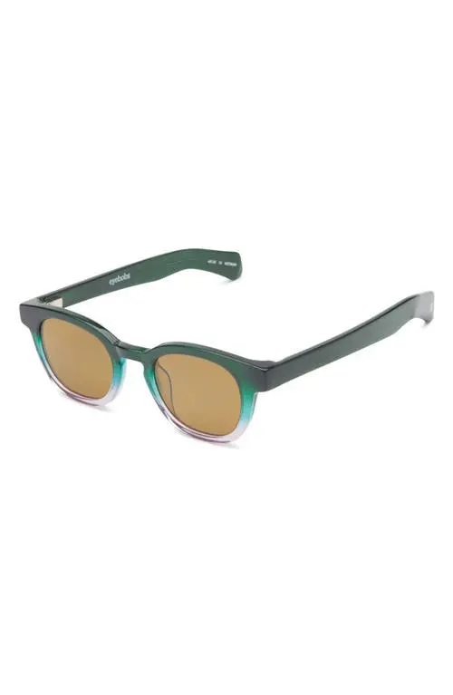 Eyebobs Total Wit Round Polarized Sunglasses - Emerald/rose Quartz/brown