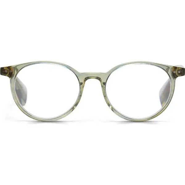 Eyebobs Case Closed 50mm Round Sun Readers - Olive Crystal