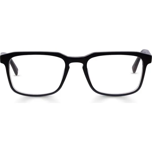 Eyebobs Seymour Rectangular Blue Light Blocking Glasses - Black With Silver