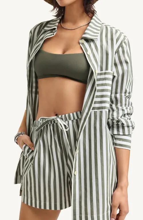 Vitamin A® Oversized Organic Cotton Cover-up Shirt