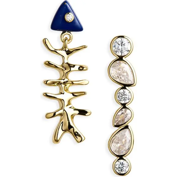 Éliou Pescado Mismatched Drop Earrings - Gold
