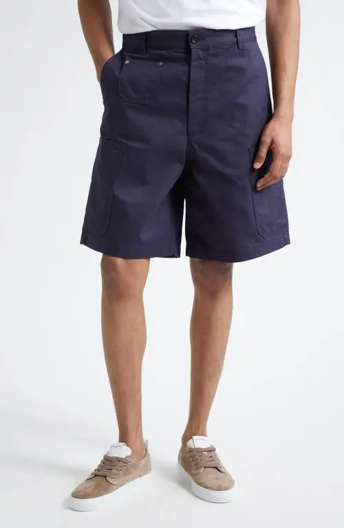 Givenchy Herringbone Denim Cargo Bermuda Shorts