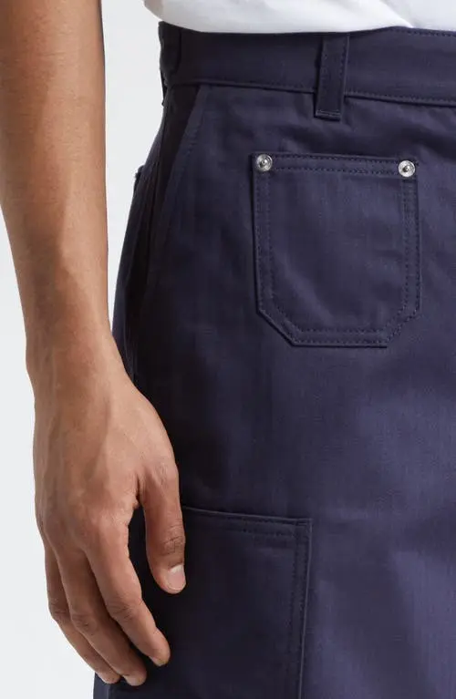 Givenchy Herringbone Denim Cargo Bermuda Shorts