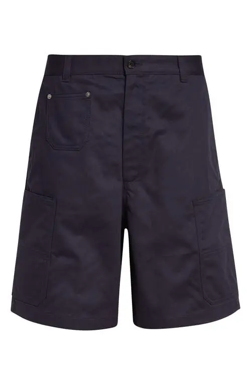 Givenchy Herringbone Denim Cargo Bermuda Shorts