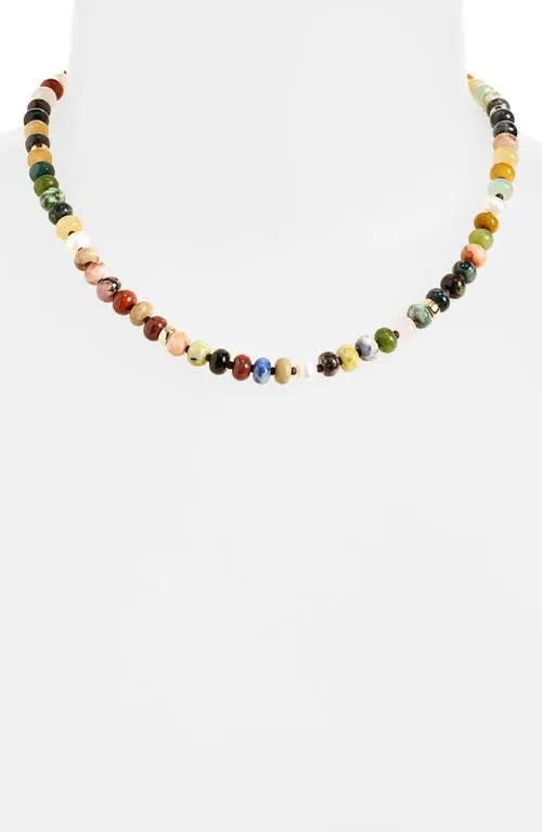 Éliou Samara Beaded Necklace - Green Multi