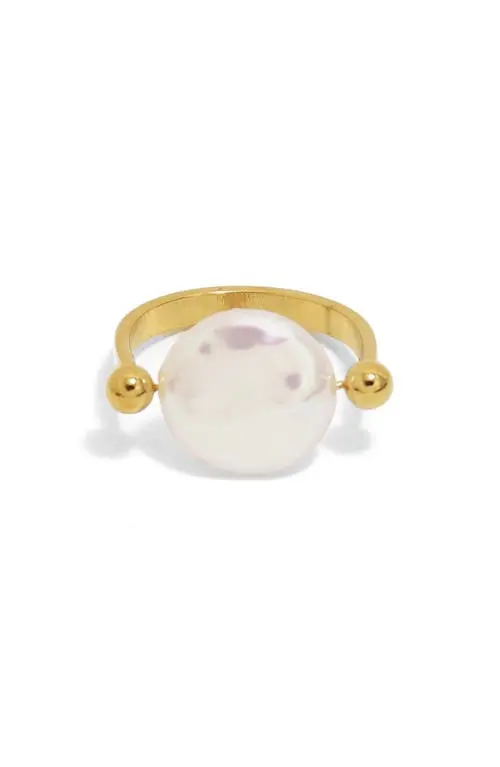PETIT MOMENTS Seaside Faux Pearl Ring - Gold