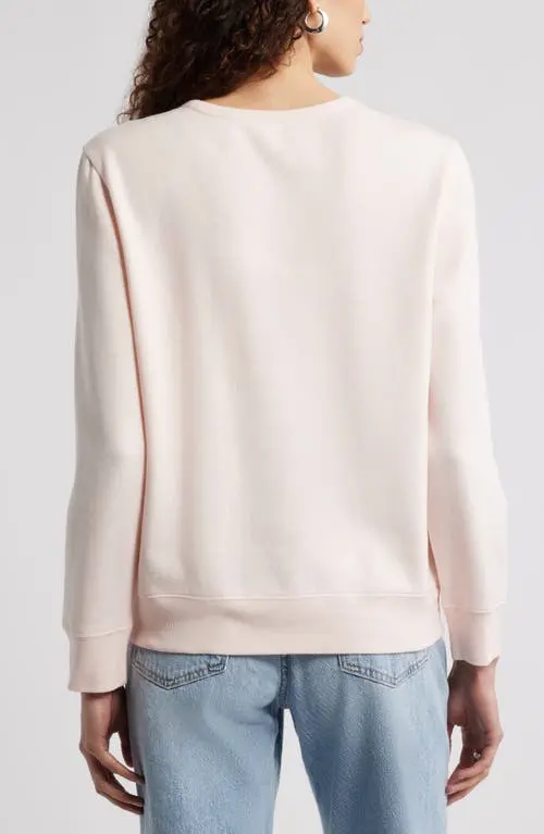Caslon Ciao Embroidered Relaxed Sweatshirt