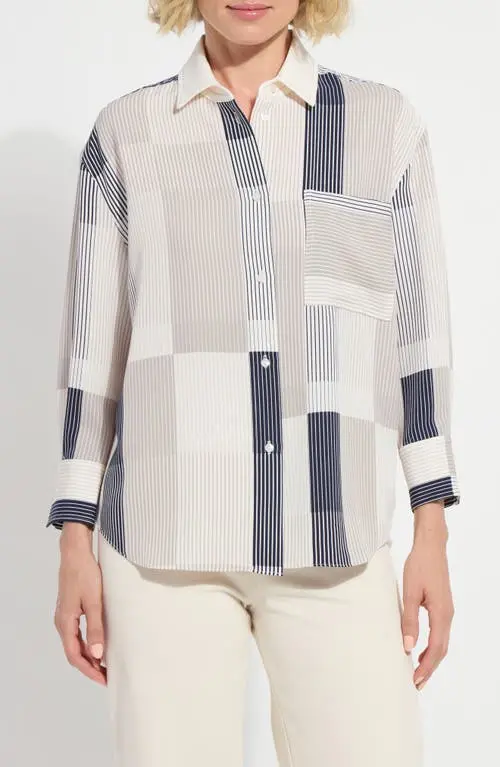 Lyssé Jessica Stripe Button-up Shirt