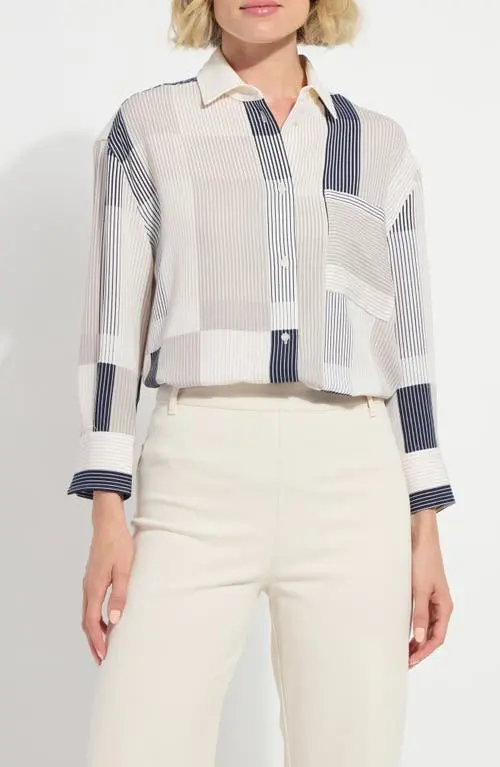 Lyssé Jessica Stripe Button-up Shirt