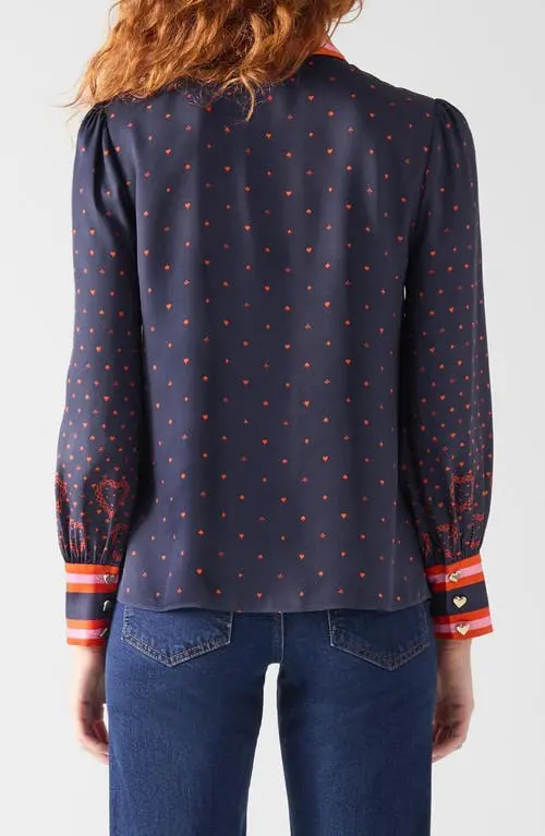LK BENNETT Playing Cards Print Shirt