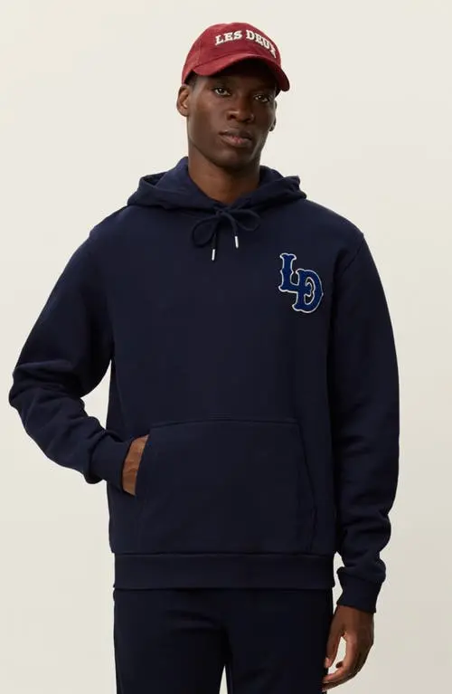LES DEUX Brady Logo Patch Hoodie