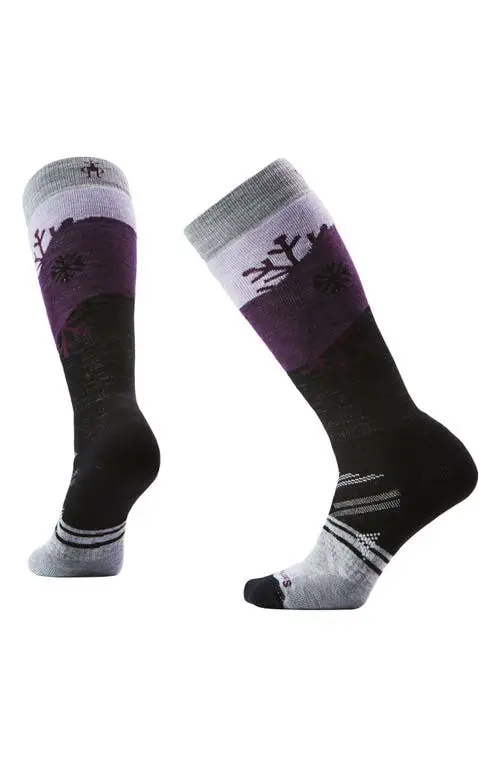 Smartwool Patterned Over-the-calf Socks - Purple Eclipse