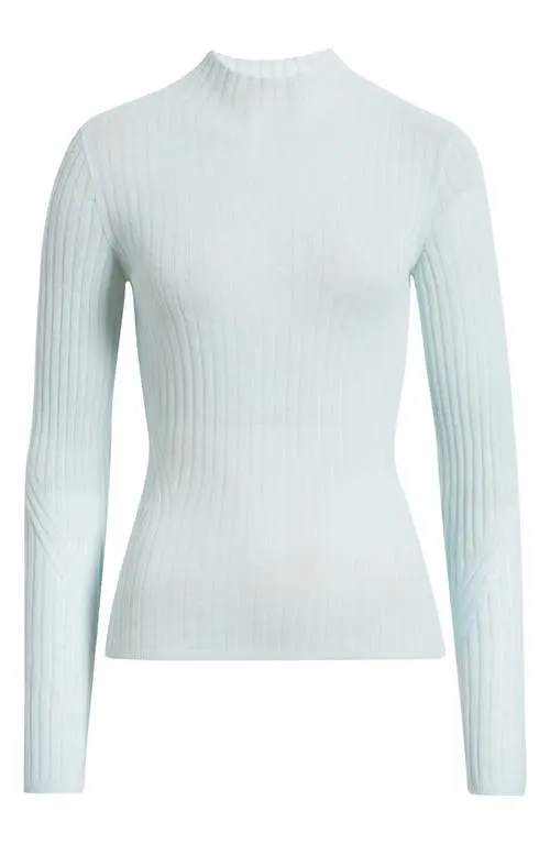 Hugo Boss Mock Neck Pullover Sweater - Light/pastel Blue