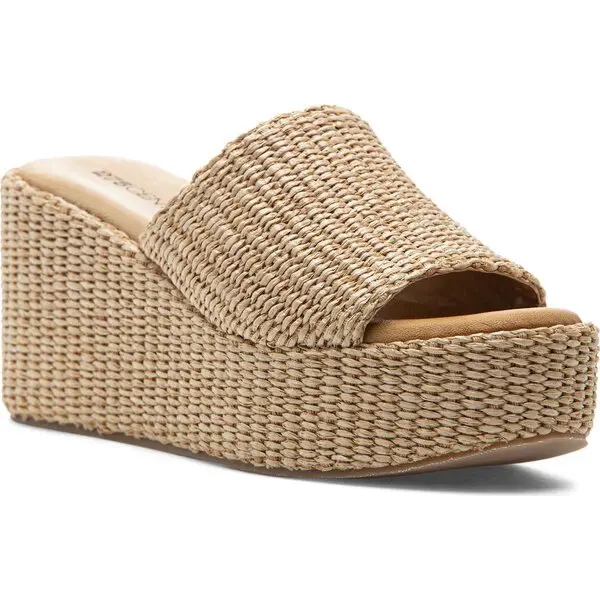275 CENTRAL Sienna Platform Slide Sandal - Natural