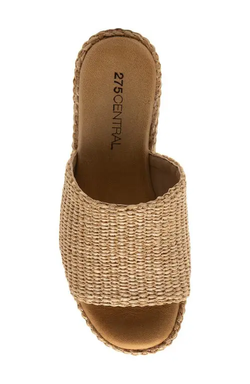 275 CENTRAL Sienna Platform Slide Sandal - Natural