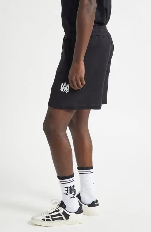 Amiri Core Logo Embroidered Sweat Shorts - Black
