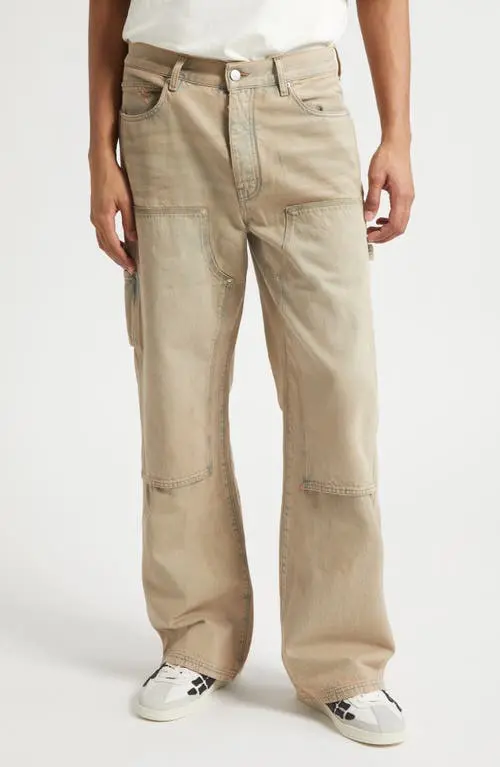 Amiri Lightweight Distressed Carpenter Jeans - Sand Indigo