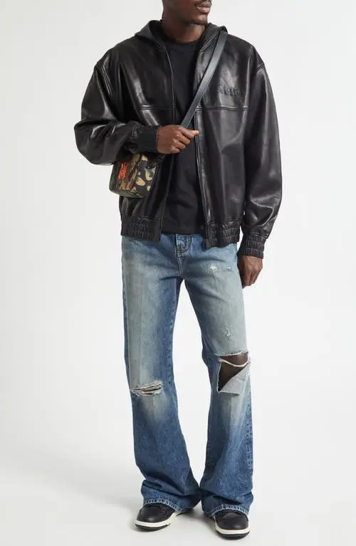 Amiri Slashed Straight Leg Jeans
