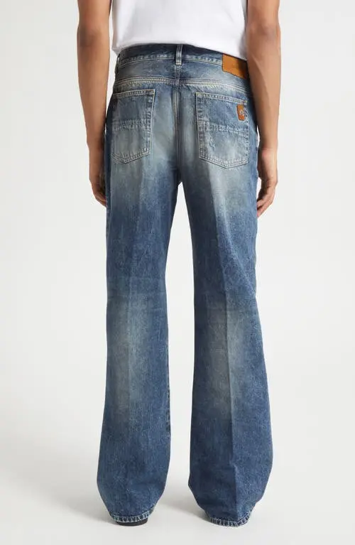 Amiri Slashed Straight Leg Jeans