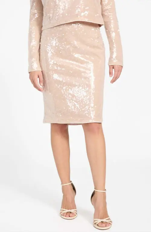 Guess Pencil Skirt With Sequin Detail