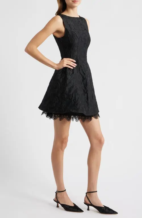 the jane mini dress in black Marea by Liz Joy Jane Dress - Black Mini Meadow - Female main image 1
