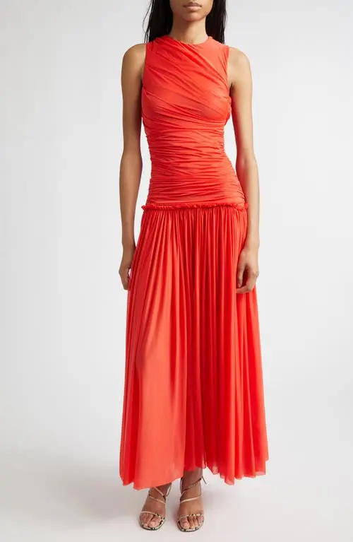 SIEDRES Alina Gathered Open Back Jersey Dress