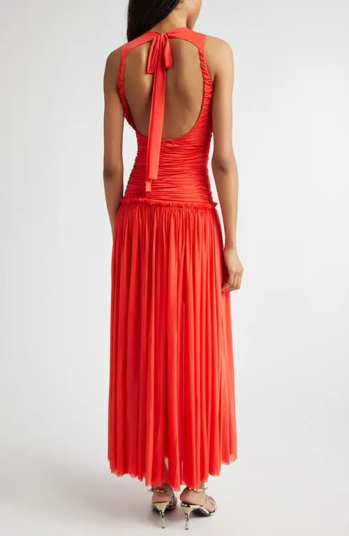 SIEDRES Alina Gathered Open Back Jersey Dress