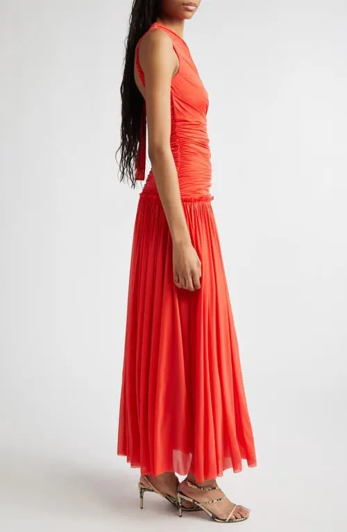 SIEDRES Alina Gathered Open Back Jersey Dress