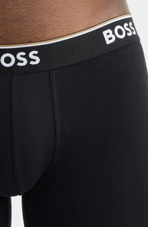 BOSS 3-pack Power Stretch Cotton Long Boxer Briefs
