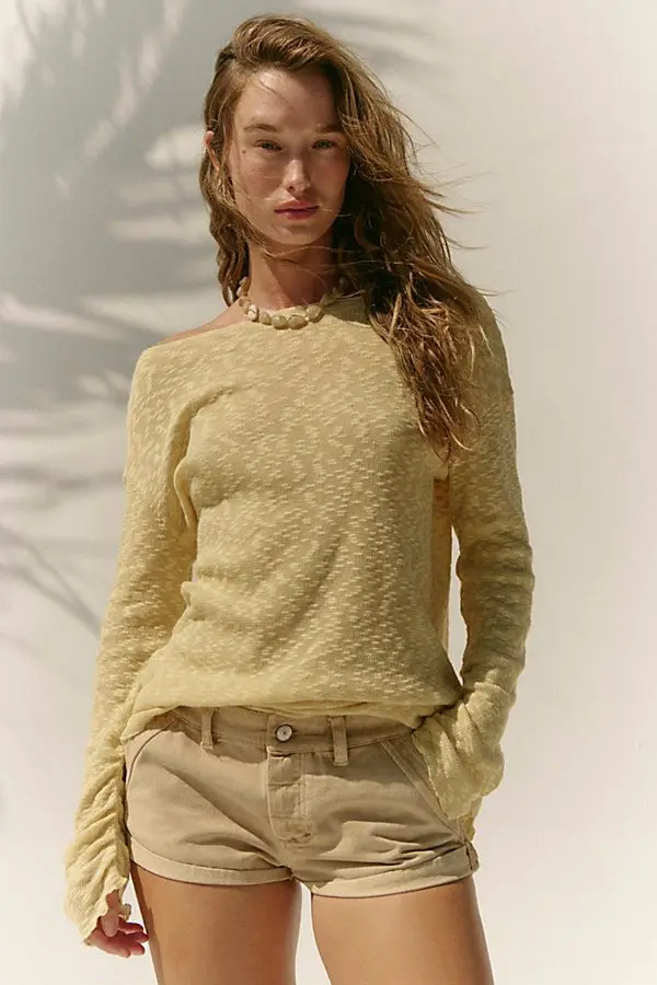 Free People Selena Tunic - Solar Lemon