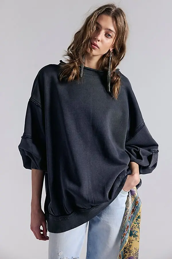 Free People We The Free On A Sunny Day Pullover - Black