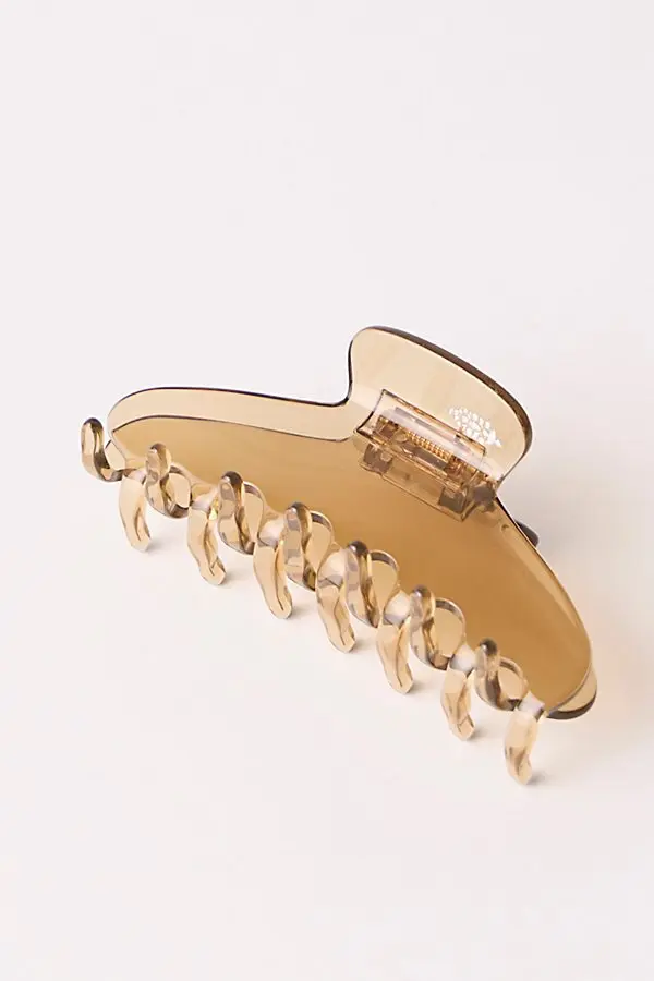 Free People Minor League Claw Clip - Clear Ginger