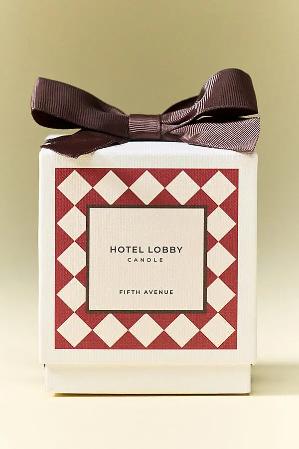 HOTEL LOBBY Gourmand 5th Ave Boxed Glass Candle