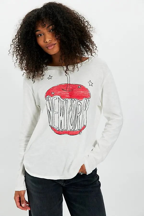 RAGABOND Greetings From Long Sleeve Tee - Ny Big Apple