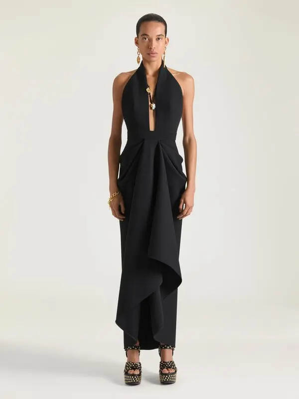 Givenchy Draped Wool Dress