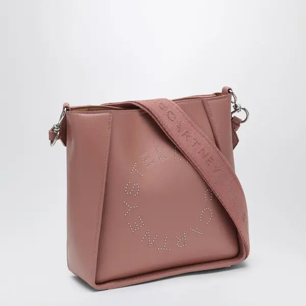 Stella McCartney Square Crossbody Bag With Logo - Pink