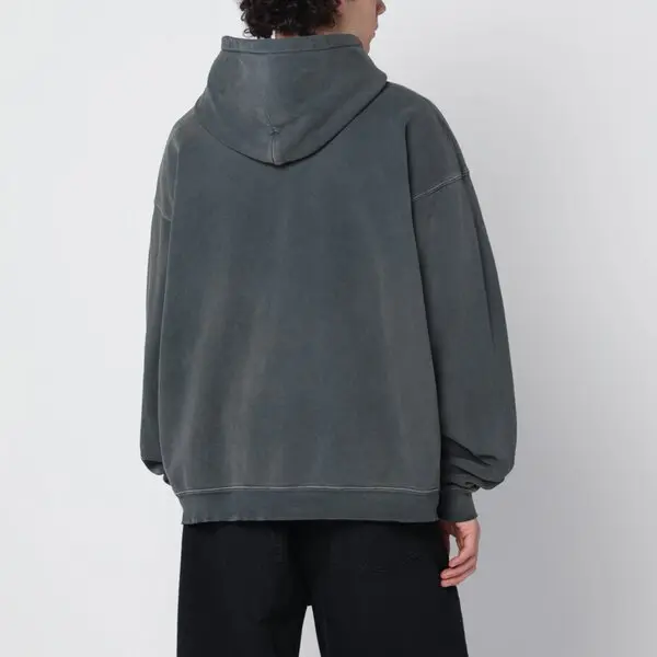 GALLERY DEPT. Oversized Washed Cotton Hoodie With Embossed Logo