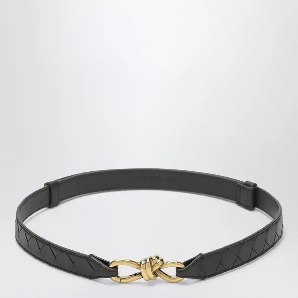 Bottega Veneta Intrecciato Leather Belt - Brown