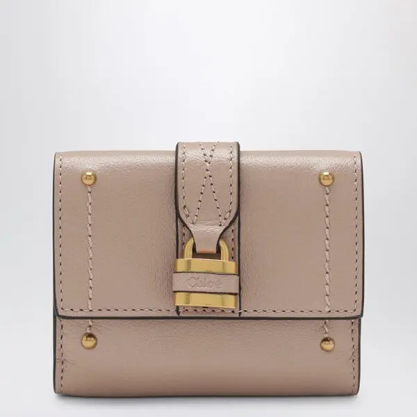 Chloé Mini Paddington Trifold Leather Wallet - Pink