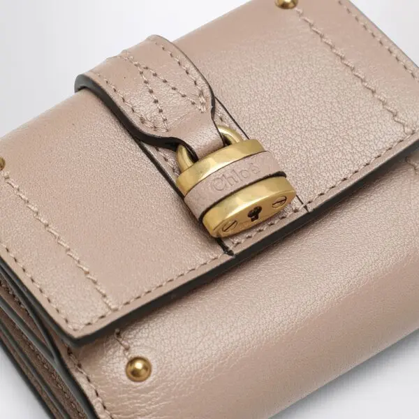 Chloé Mini Paddington Trifold Leather Wallet - Pink