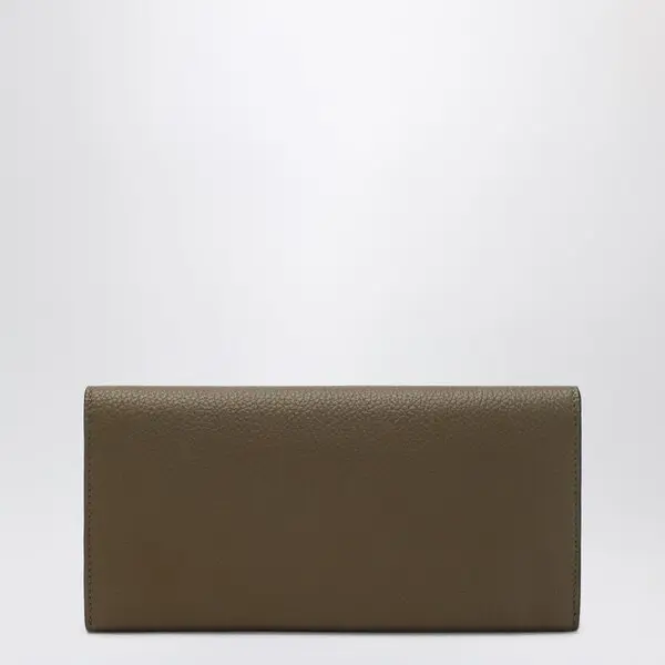 TOTEME Taupe Grained-leather T-lock Wallet