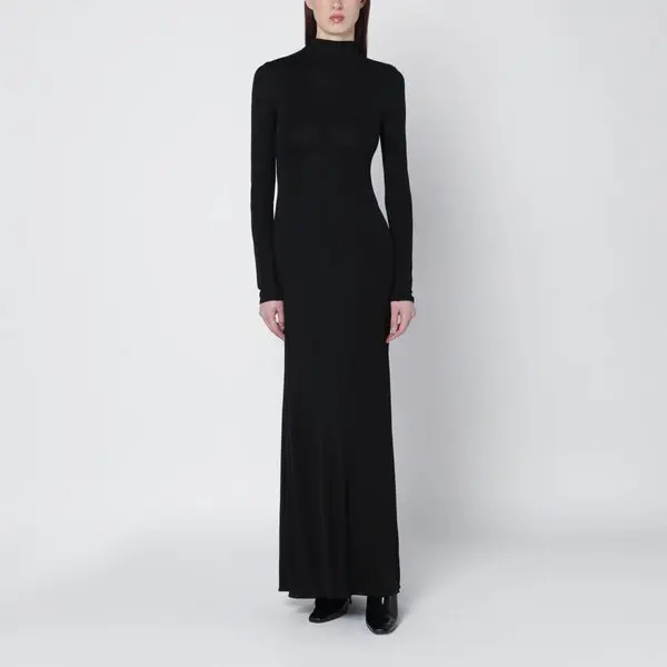 Alaïa Long Dress With Back Draping