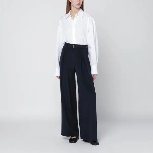 Max Mara Silk-blend Wide Leg Trousers