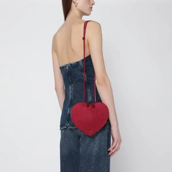 Alaïa Le Coeur Suede Bag
