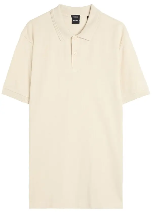 BOSS C-parlay 240 Cotton Polo Shirt - Beige