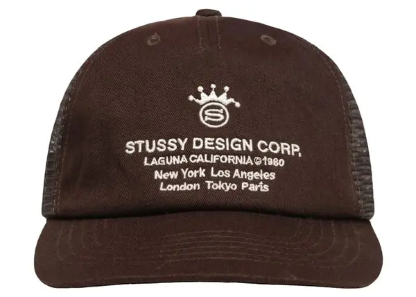 StÜssy Design Corp Trucker Cap - Brown