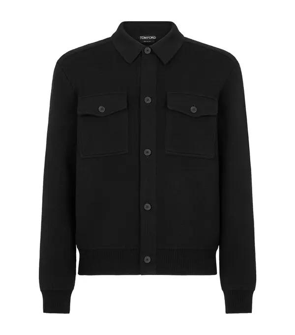 TOM FORD Wool-cashmere Blouson Cardigan
