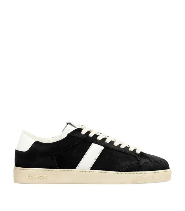 TOM FORD Leather T Sneakers - Black