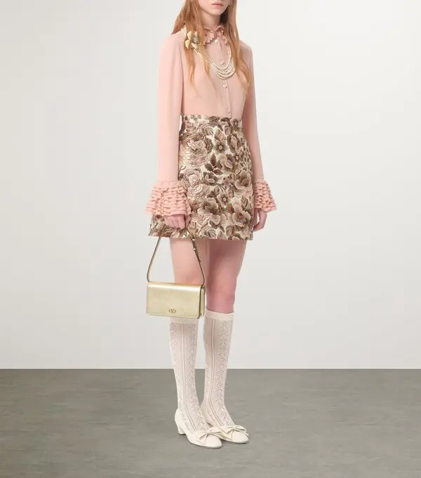 Valentino Garavani Mini Vlogo Leather Shoulder Bag